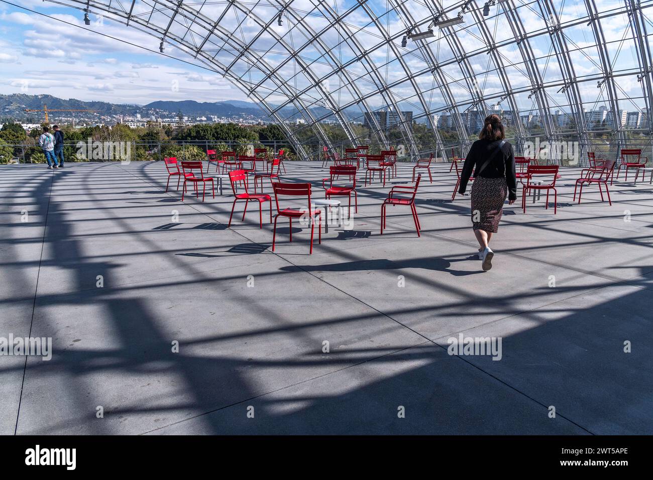 Los Angeles, CA, USA – March 15, 2024: The Dolby Family terrace atop ...