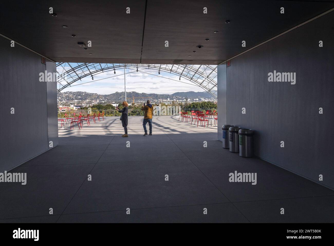 Los Angeles, CA, USA – March 15, 2024: The Dolby Family terrace atop ...