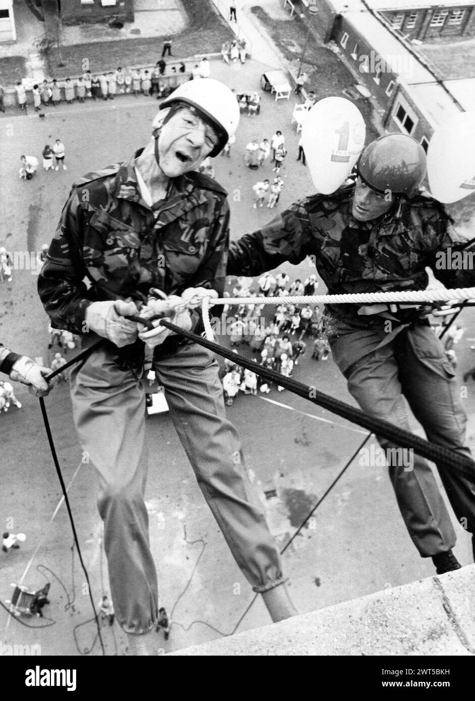 BRAVE CANCER SUFFERER ROSIE SPARKES ABSAILS DOWN THE 8 STOREY BLOCK AT ...