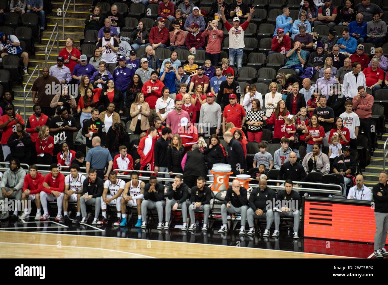 Kansas City, Missouri, USA. 14th Mar, 2024. Texas Tech fans in T-Mobile ...