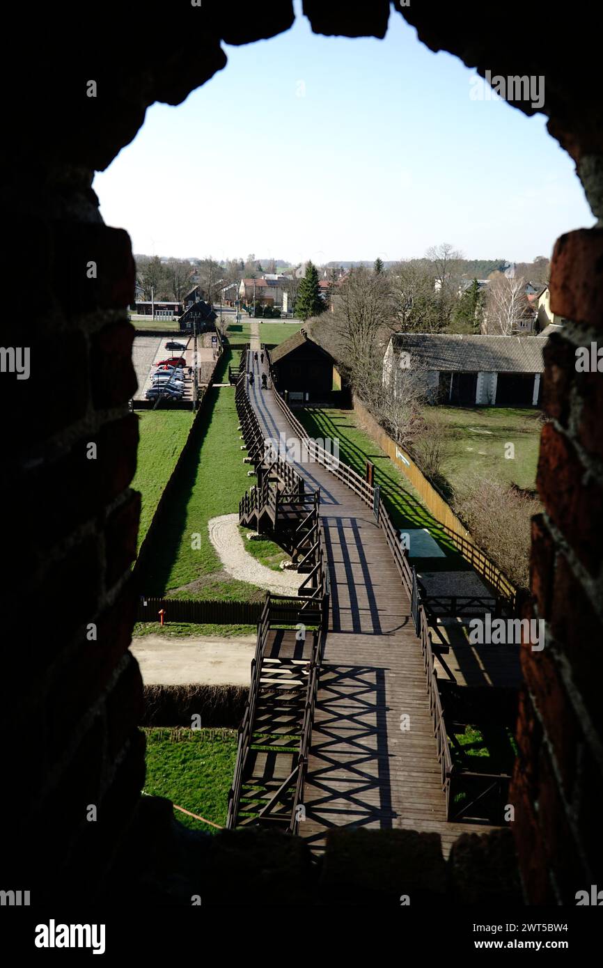 Liw, Poland - March 10th, 2024 - Gothic medieval ducal castle - view ...
