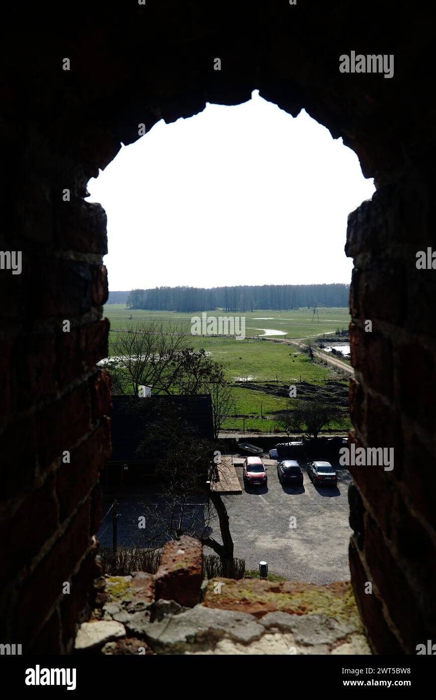 Liw, Poland - March 10th, 2024 - Gothic medieval ducal castle - view ...