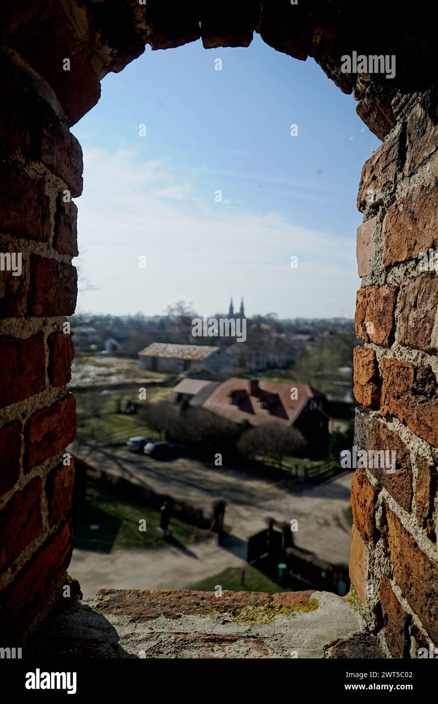 Liw, Poland - March 10th, 2024 - Gothic medieval ducal castle - view ...