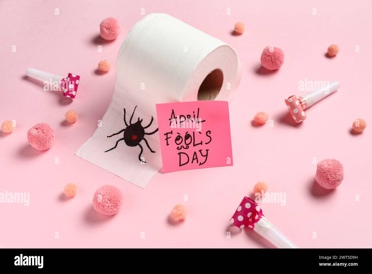 Toilet Paper Spider Prank