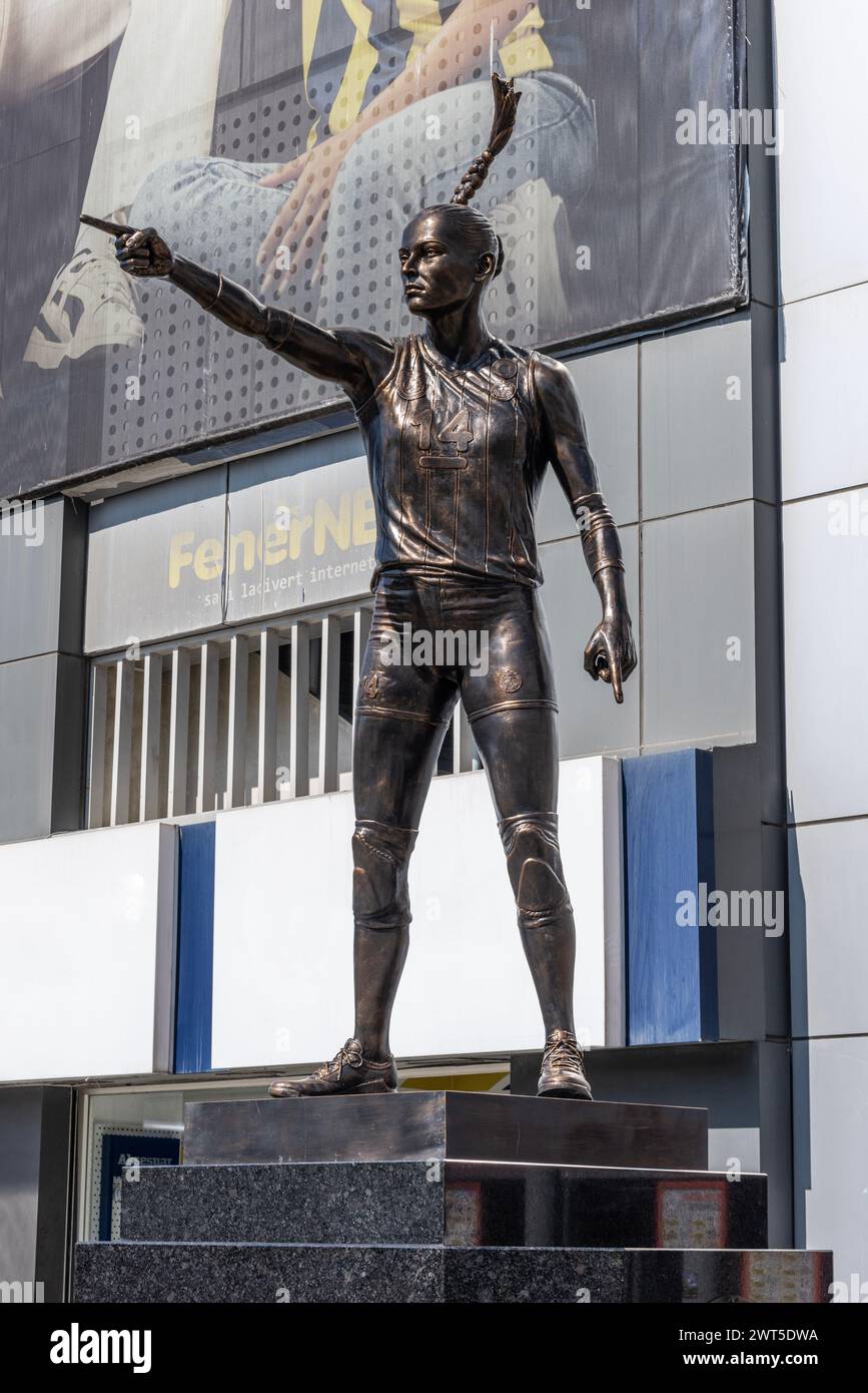 ISTANBUL, TURKEY - MARCH 10, 2023: Legend Fenerbahce volleyball player ...