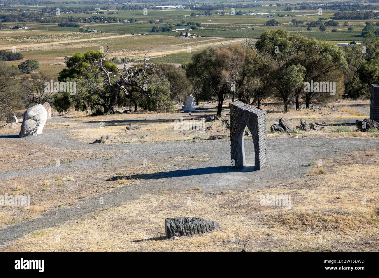 Barossa Valley Sculpture park with artists work displayed at the ...