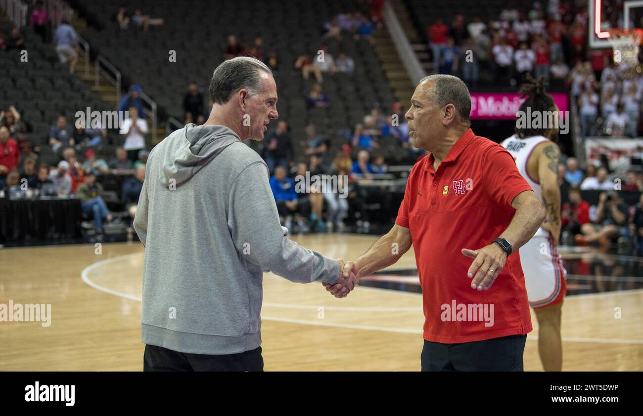 Kansas City, Missouri, USA. 14th Mar, 2024. TCU Head Coach Jamie Dixon ...