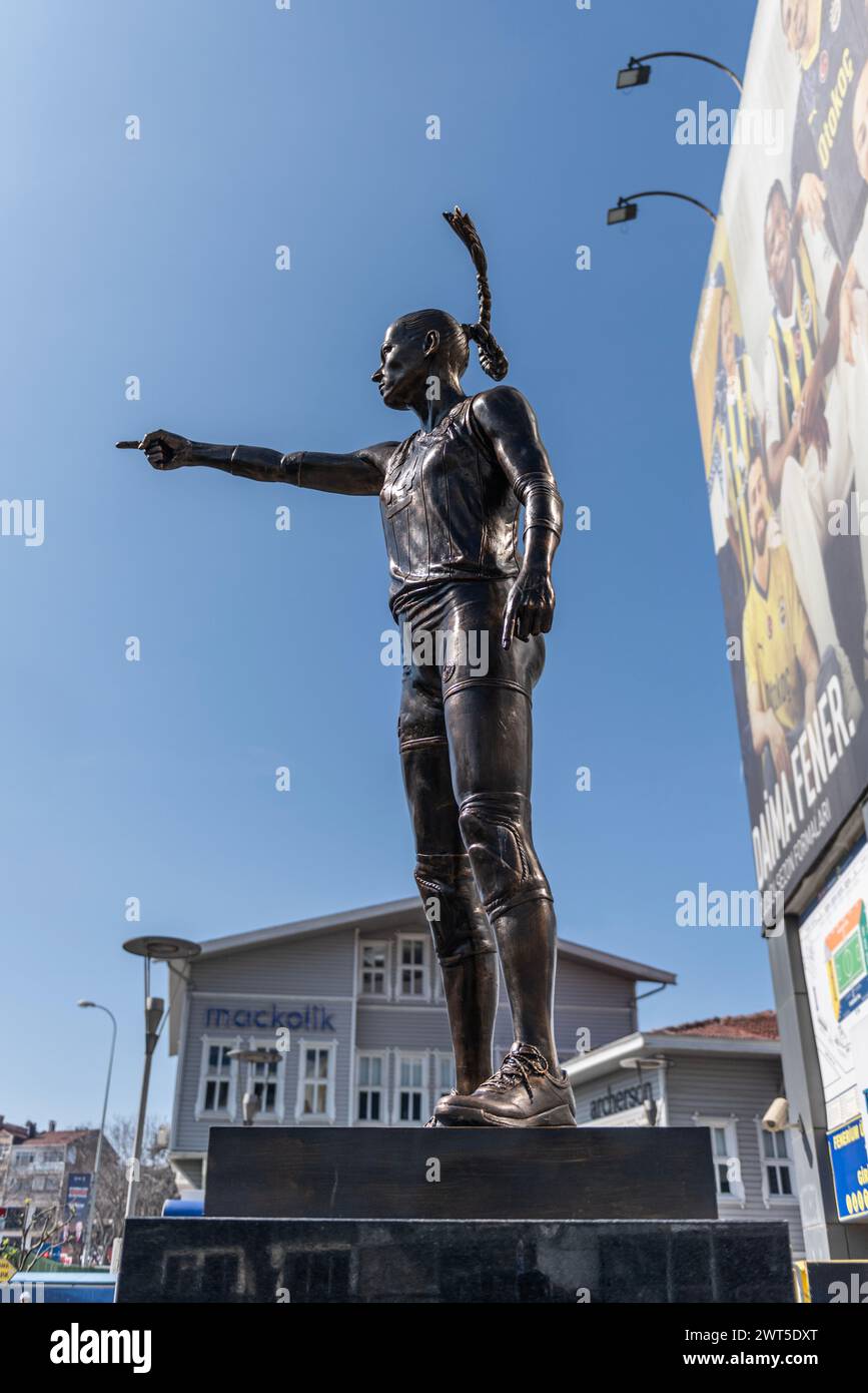 ISTANBUL, TURKEY - MARCH 10, 2023: Legend Fenerbahce volleyball player ...