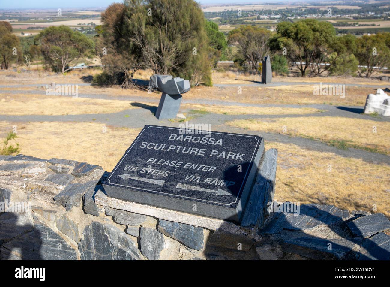 Barossa Valley Sculpture park with artists work displayed at the ...