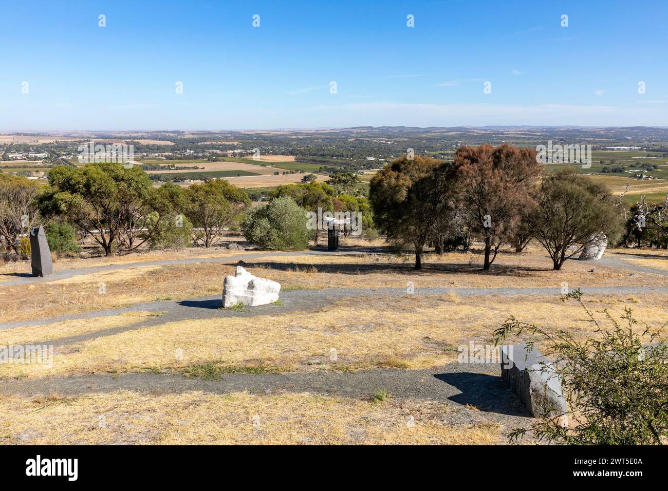 Barossa Valley Sculpture park with artists work displayed at the ...