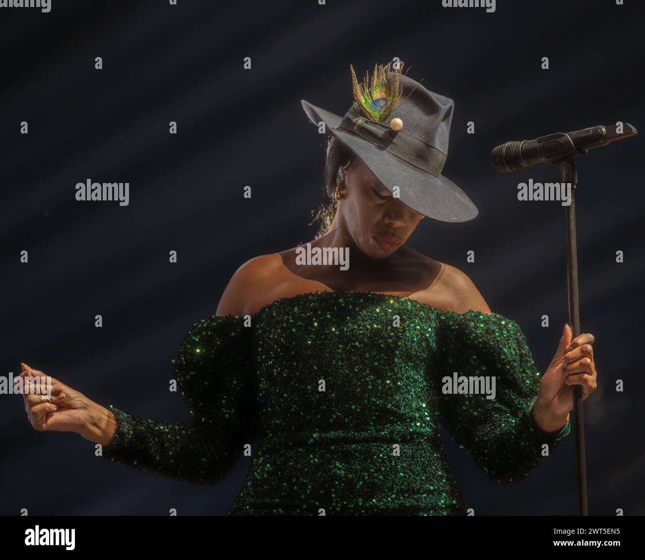 Sarah brown simple minds backing vocals hi-res stock photography and ...
