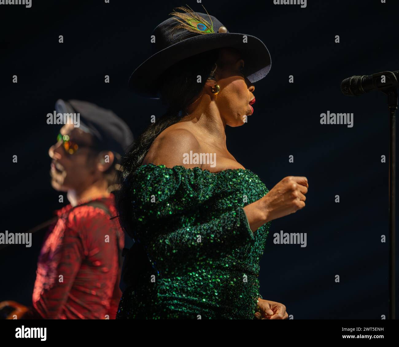 Sarah brown simple minds backing vocals hi-res stock photography and ...