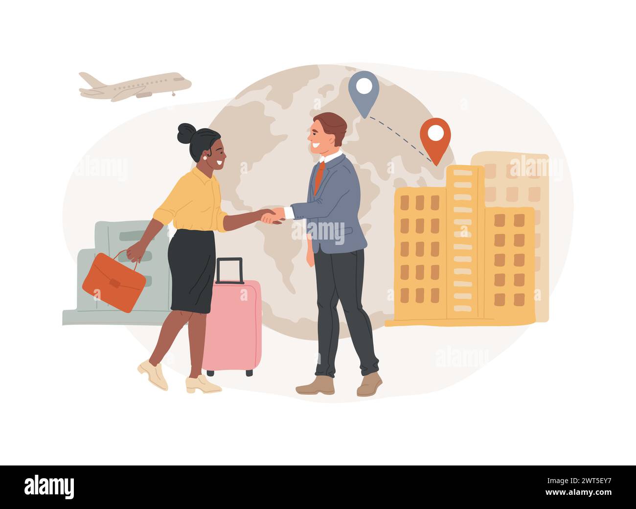 Occupational migration isolated concept vector illustration ...