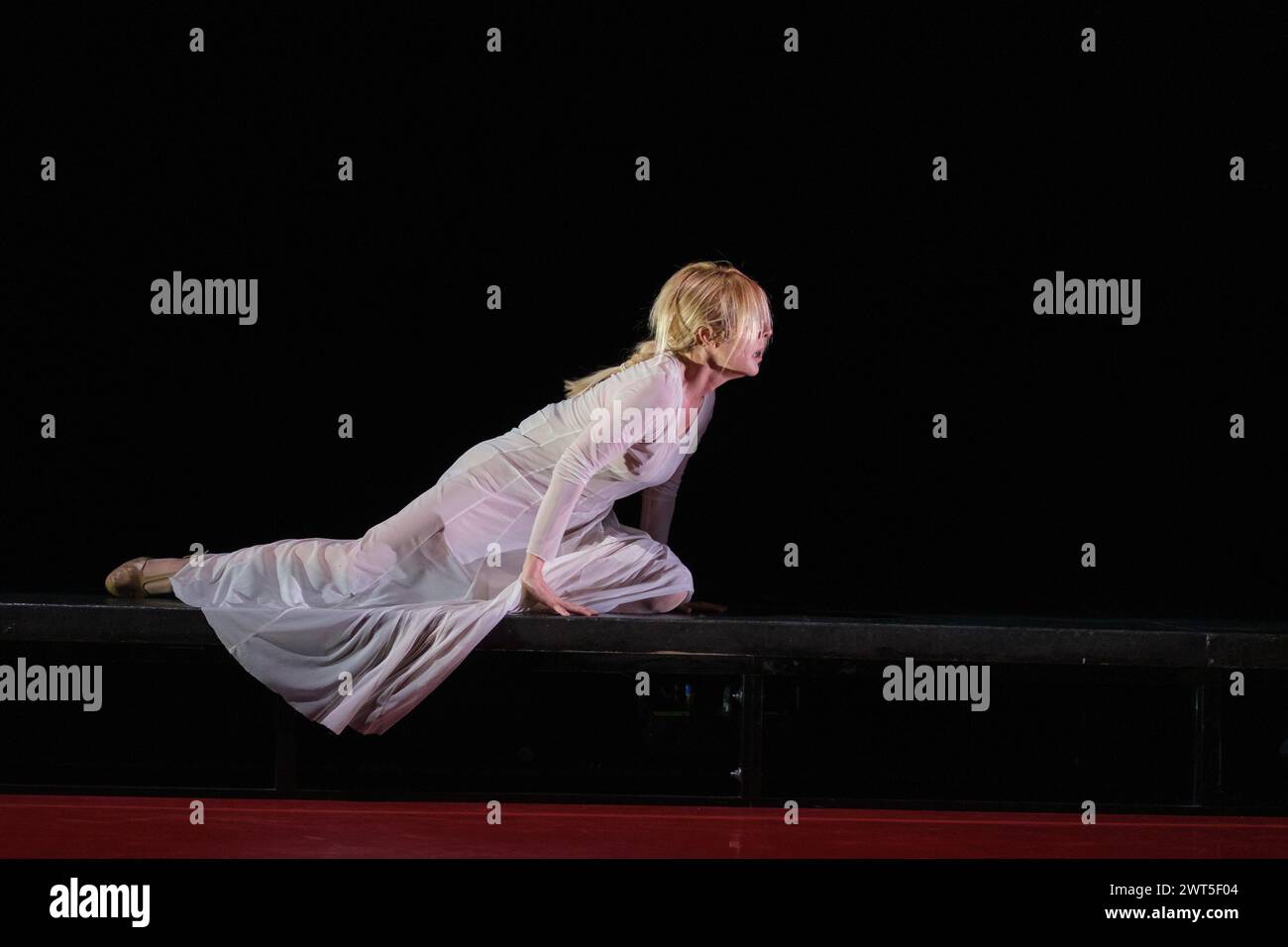 Actress Cayetana Guillén-Cuervo performs during the presentation of the ...