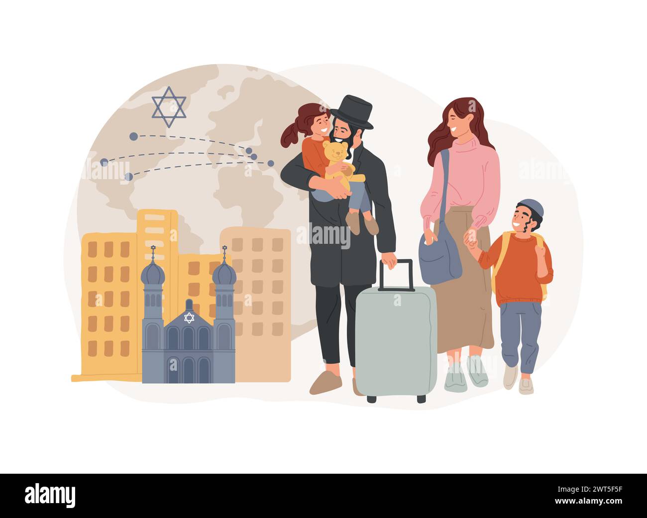 Jewish religious movement Stock Vector Images - Alamy