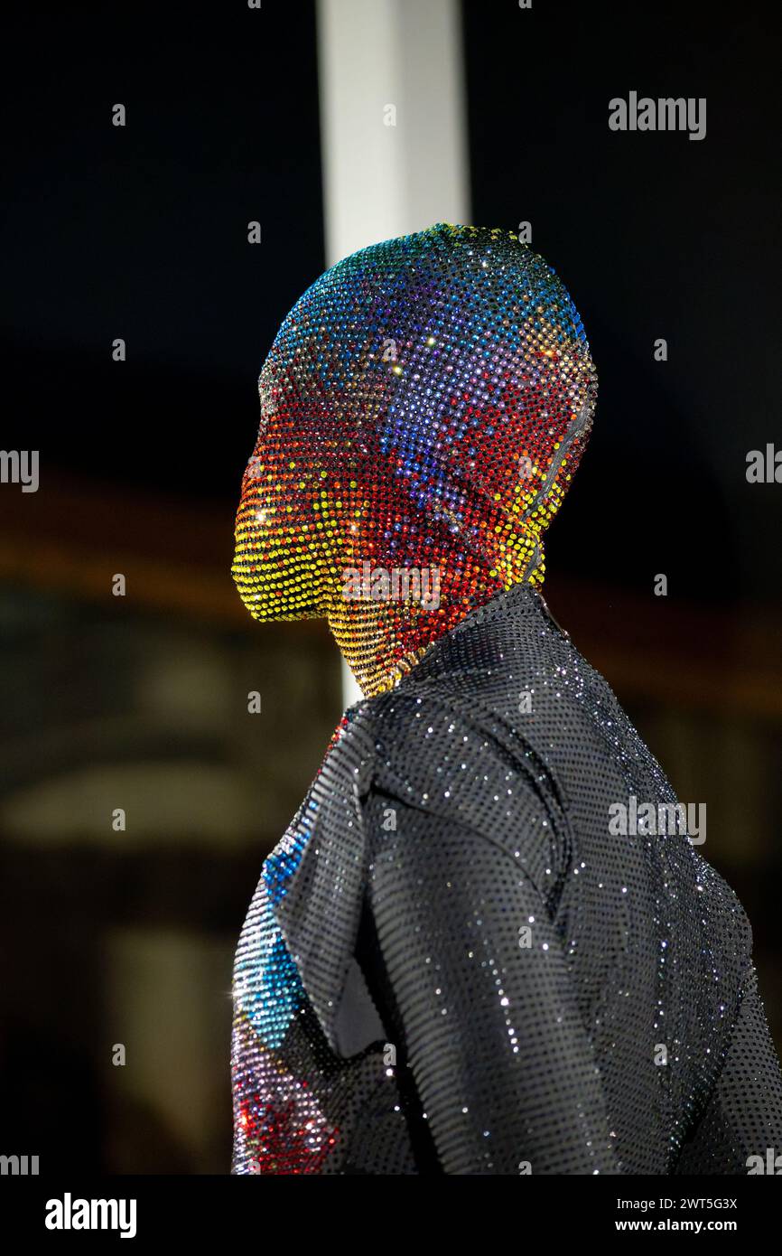 London, UK, 15th March 2024, Francesco Colucci brings his striking ...