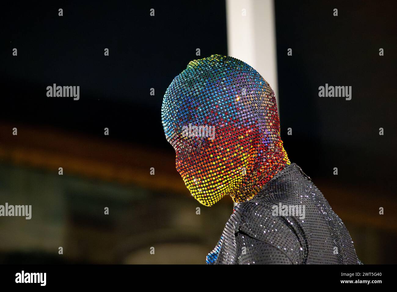 London, UK, 15th March 2024, Francesco Colucci brings his striking ...