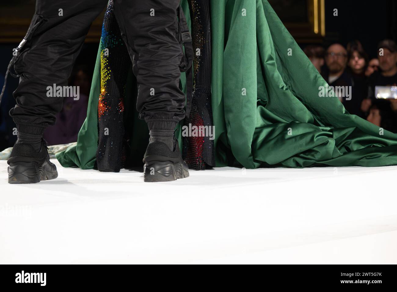 London, UK, 15th March 2024, Francesco Colucci brings his striking ...