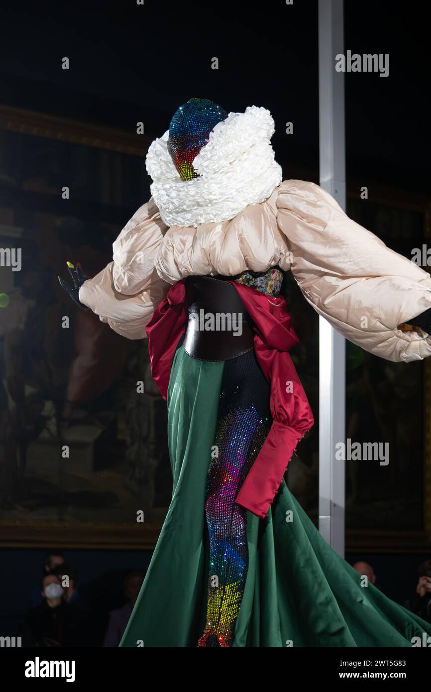 London, UK, 15th March 2024, Francesco Colucci brings his striking ...