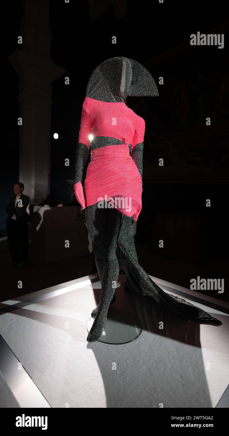 London, UK, 15th March 2024, Francesco Colucci brings his striking ...