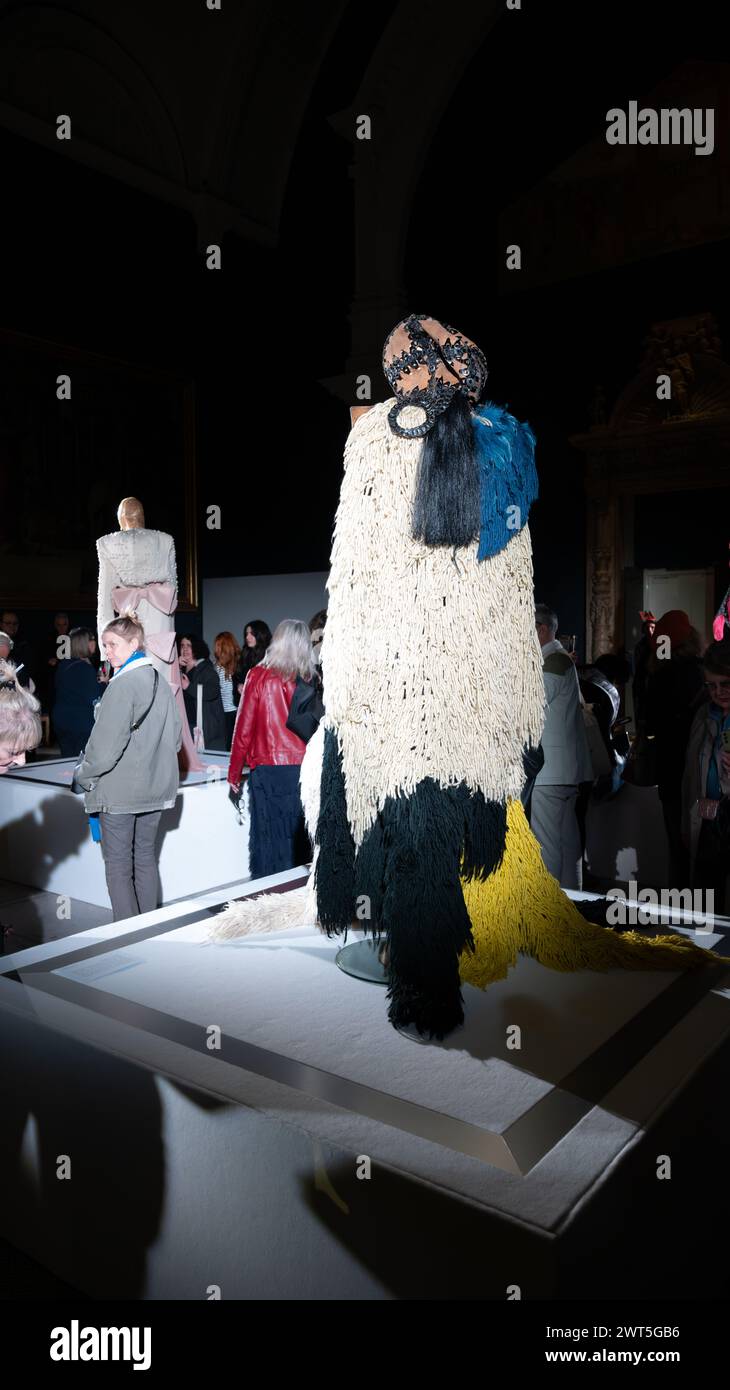 London, UK, 15th March 2024, Francesco Colucci brings his striking ...