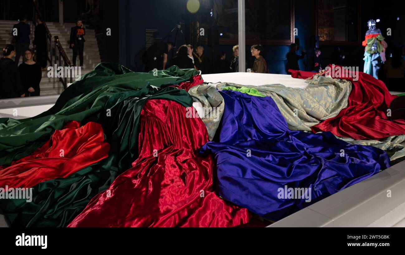 London, UK, 15th March 2024, Francesco Colucci brings his striking ...