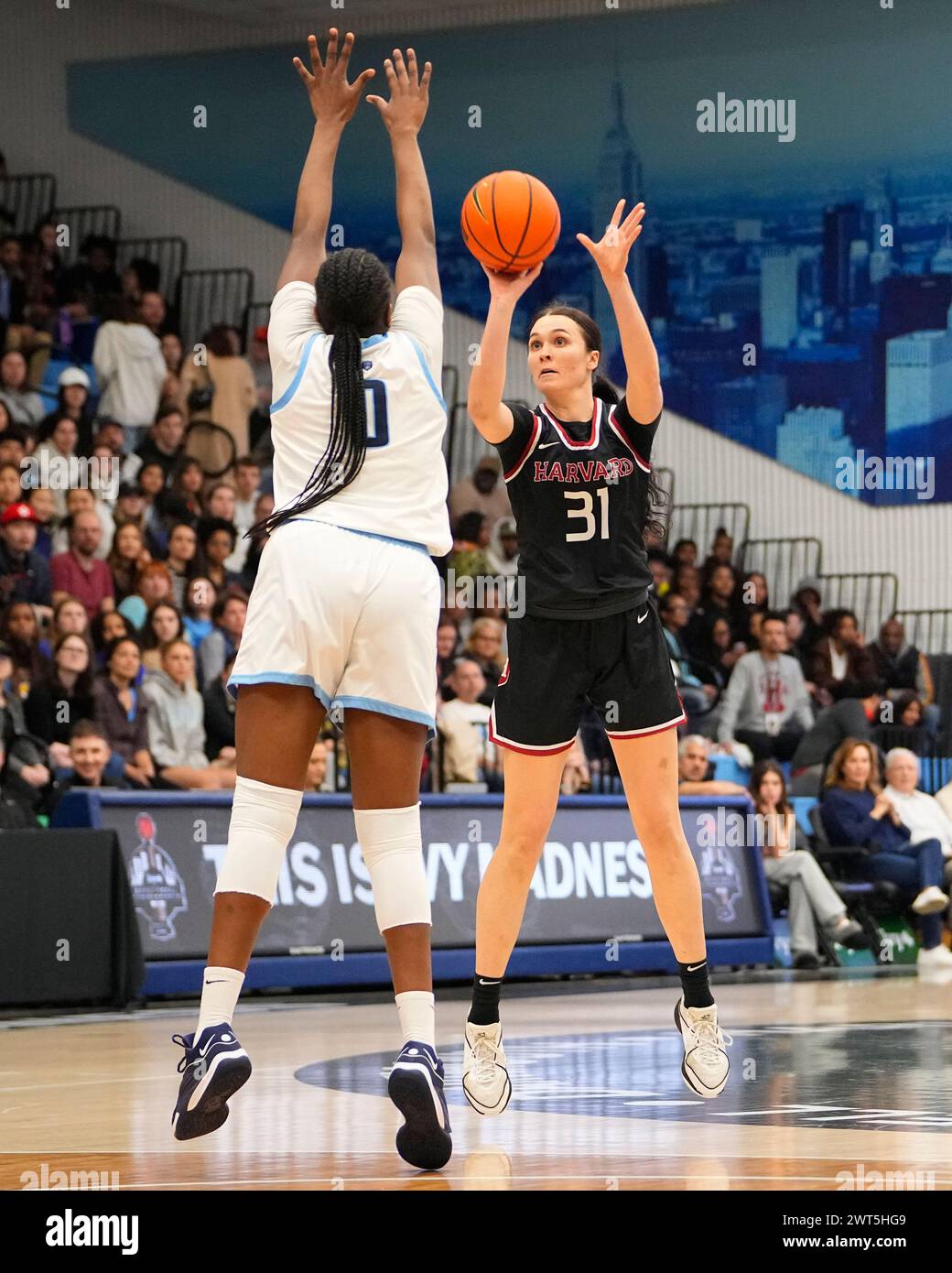 NEW YORK, NY - MARCH 15: Harvard Crimson Forward Katie Krupa (31 ...