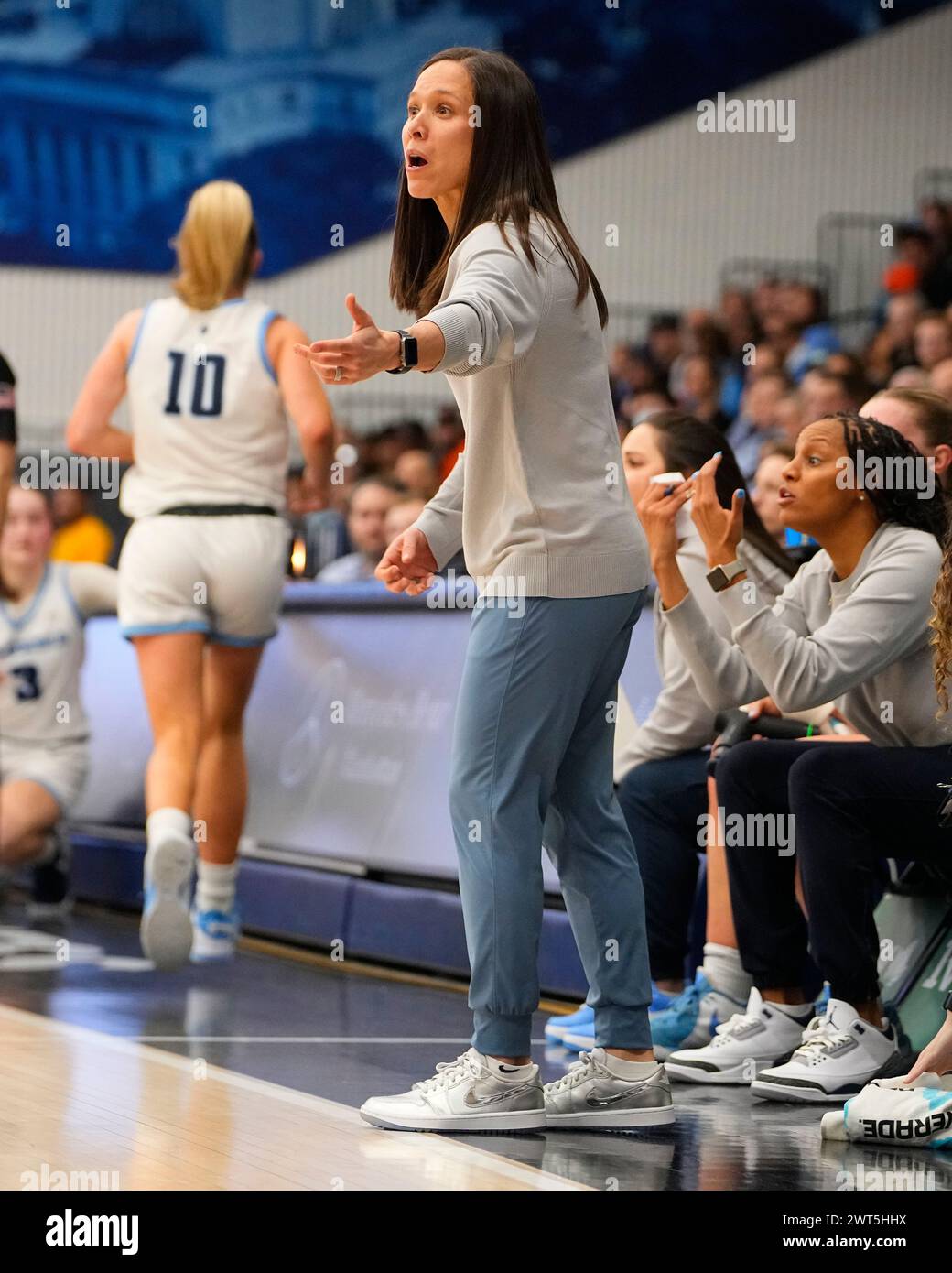 NEW YORK, NY - MARCH 15: Columbia Lions Head Coach Megan Griffith ...