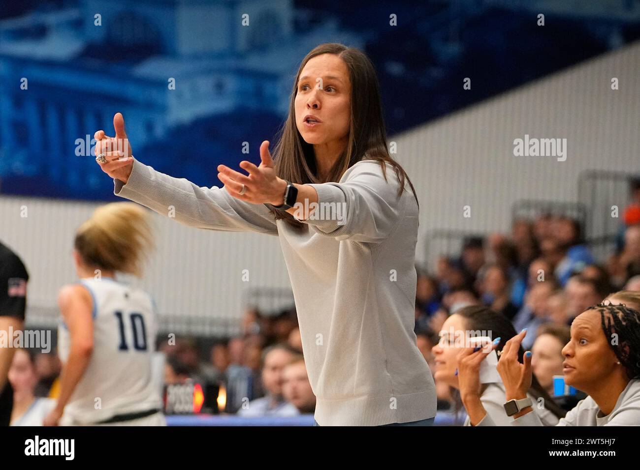 NEW YORK, NY - MARCH 15: Columbia Lions Head Coach Megan Griffith ...