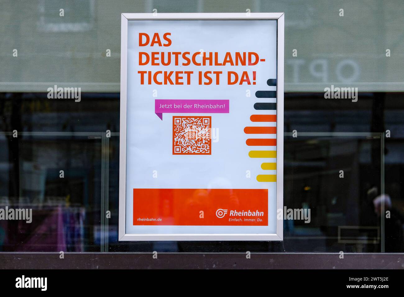 Düsseldorf 15.03.2024 Deutschlandticket Strassenbahn Tram U-Bahn ÖPNV ...