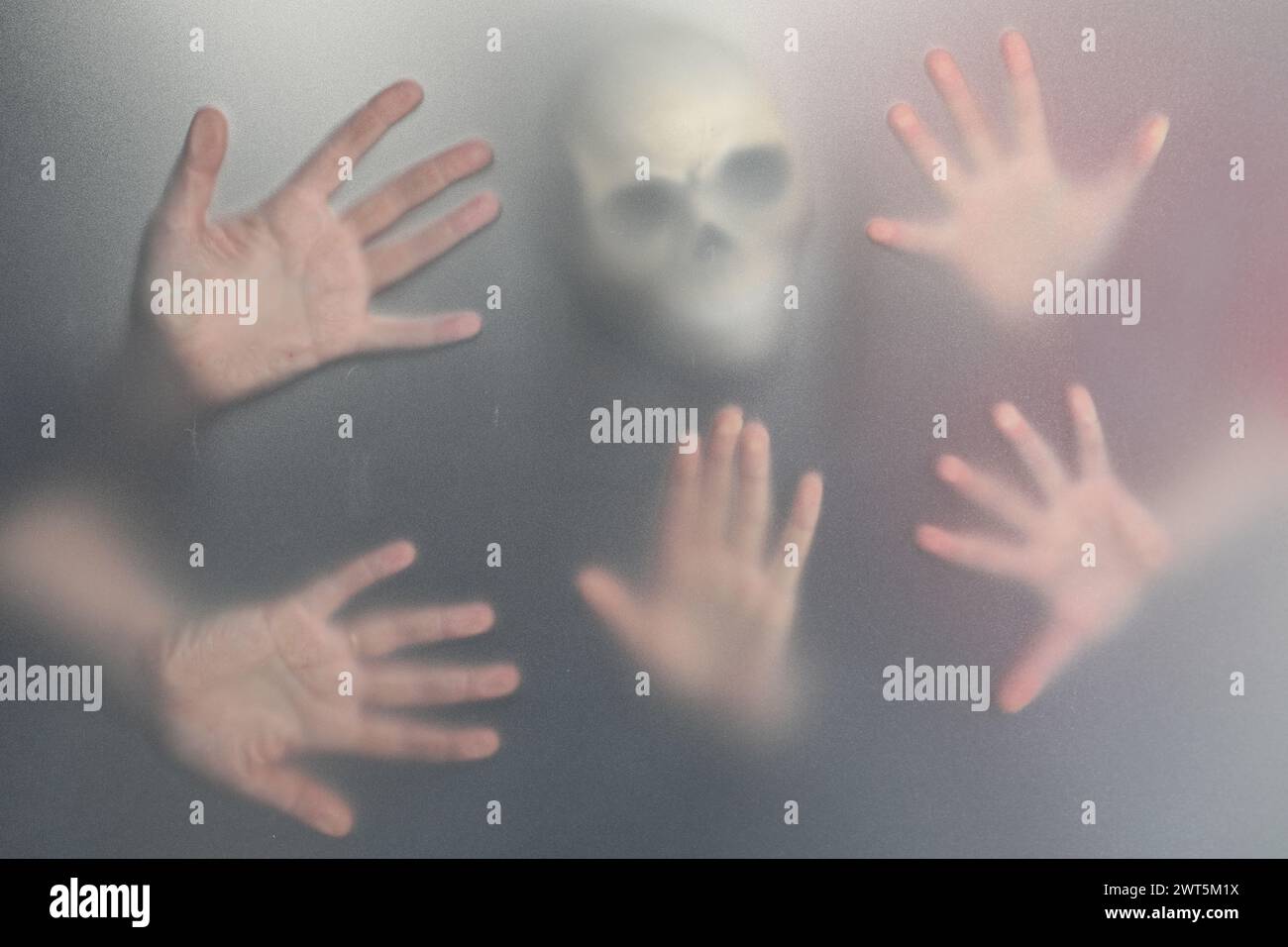 Creepy hand behind person hi-res stock photography and images - Alamy