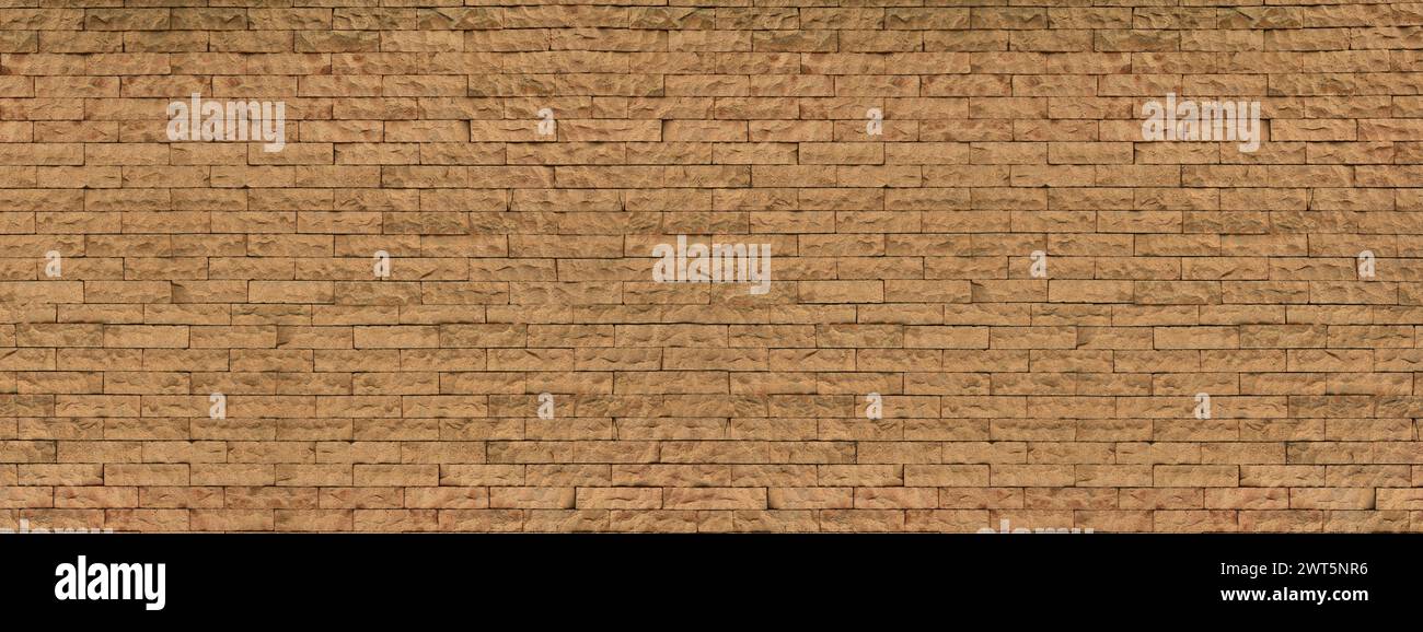 Color brick wall as background, banner design Stock Photo - Alamy