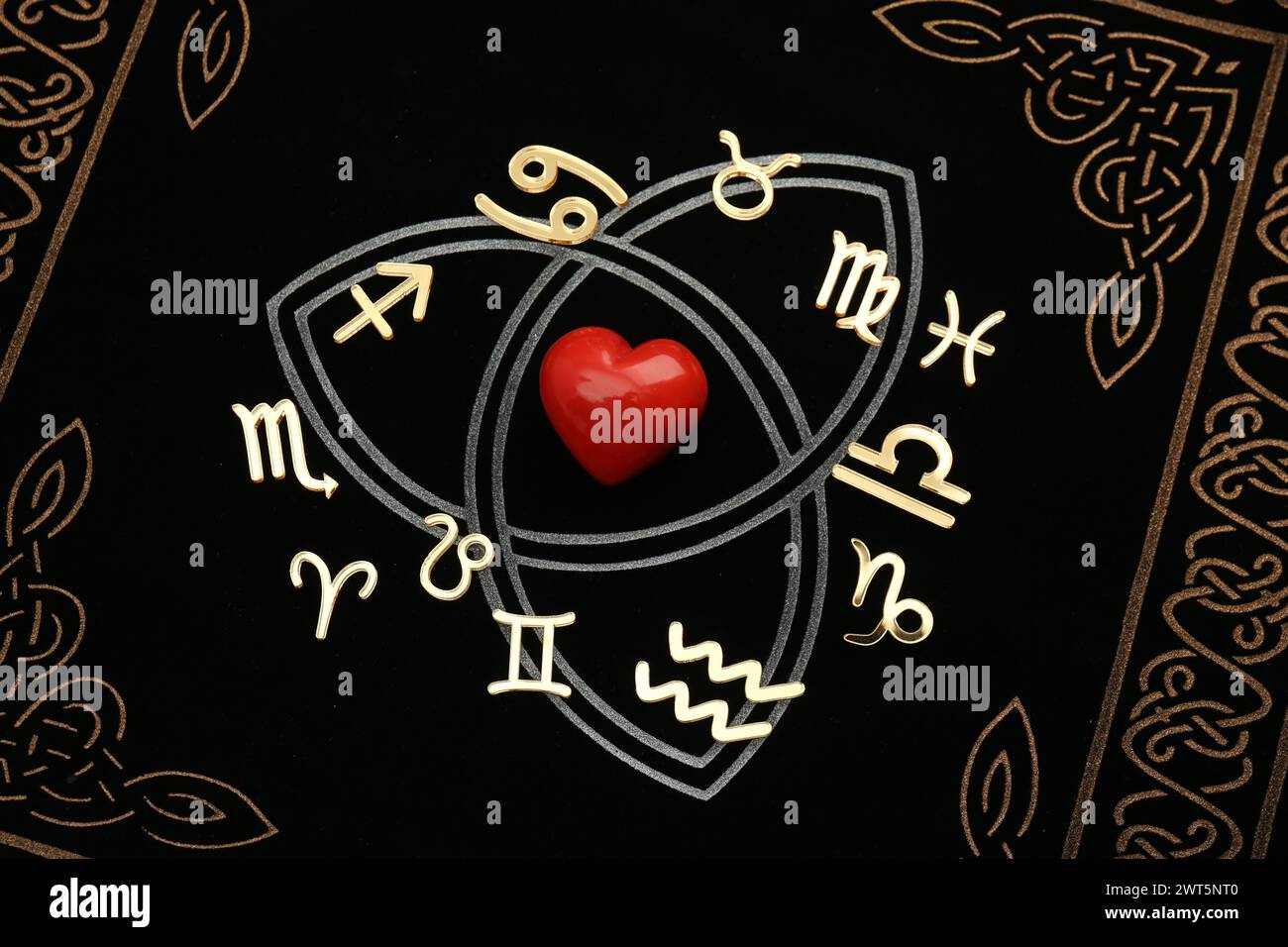 Zodiac signs heart hi-res stock photography and images - Alamy