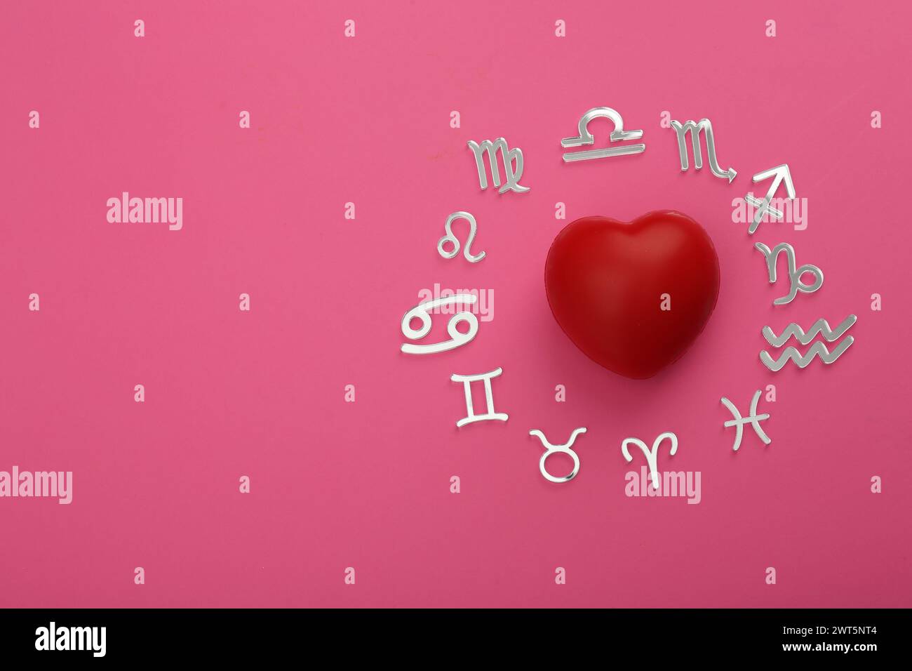 Zodiac signs heart hi-res stock photography and images - Alamy