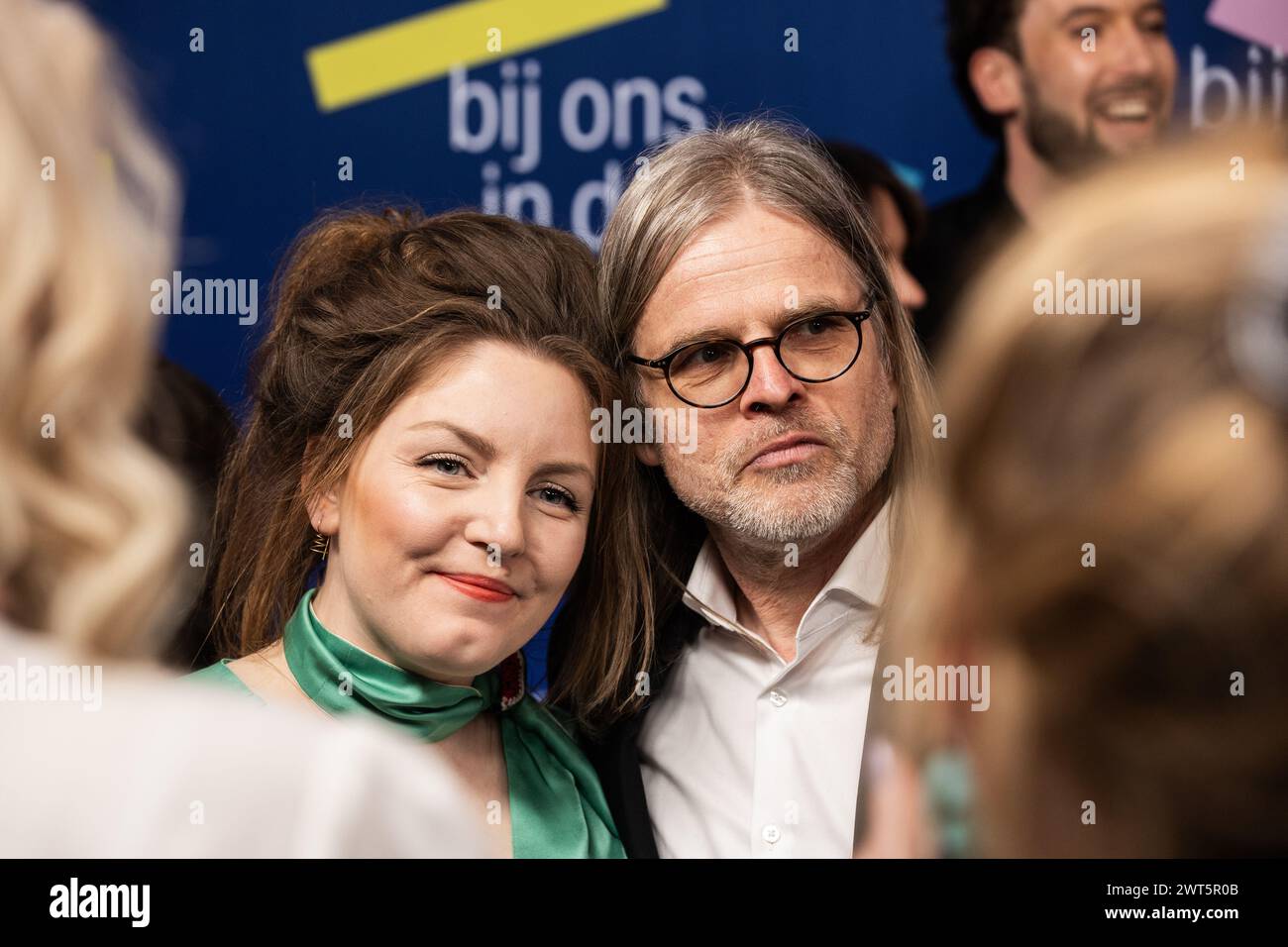 AMSTERDAM - Lize Spit and partner on the red carpet for the 72nd Book ...