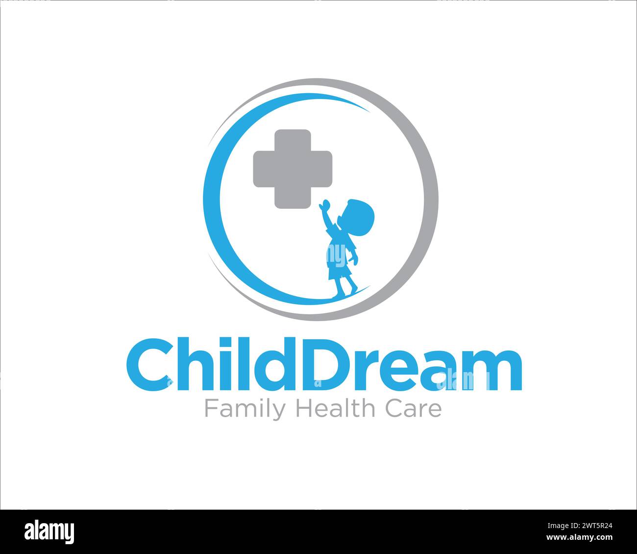 child dream health logo designs for medical service logo Stock Vector ...