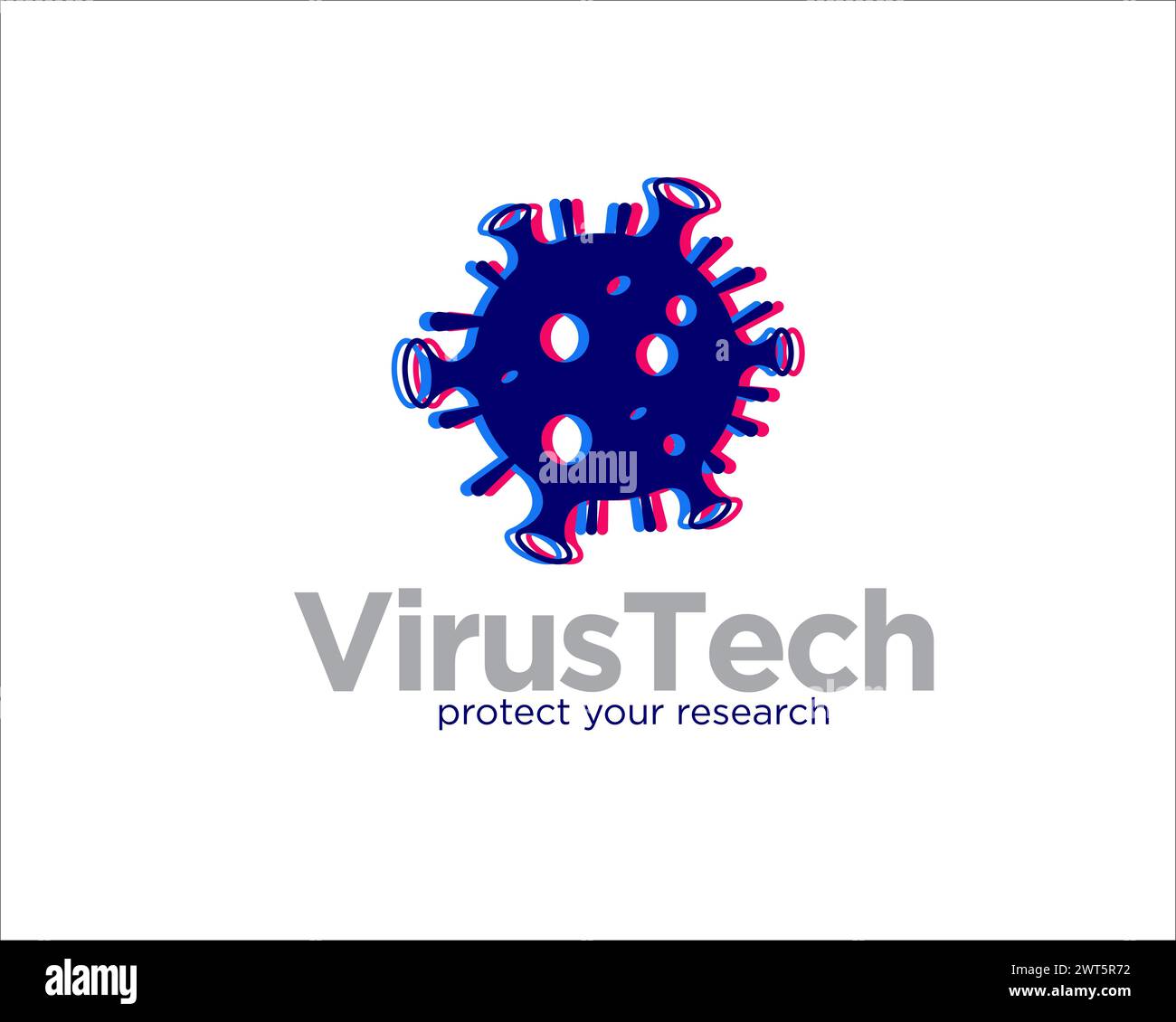 virus tech logo designs for medical protection logo designs Stock ...