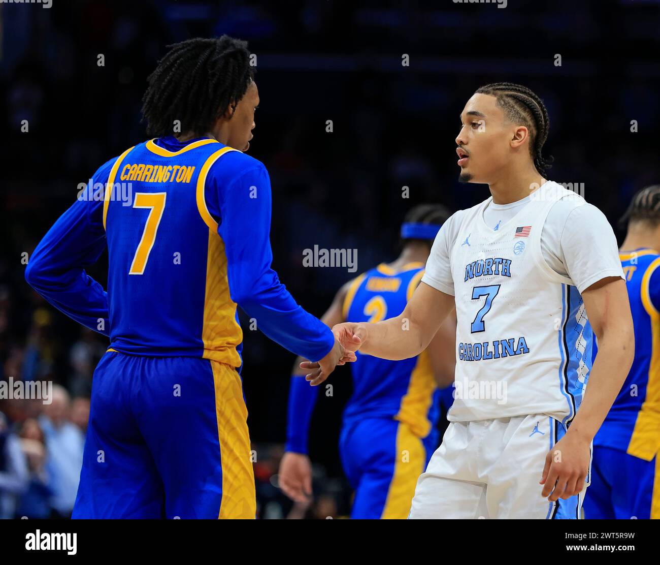 March 15, 2024: Pitt Panthers Guard (7) Carlton Carrington ...