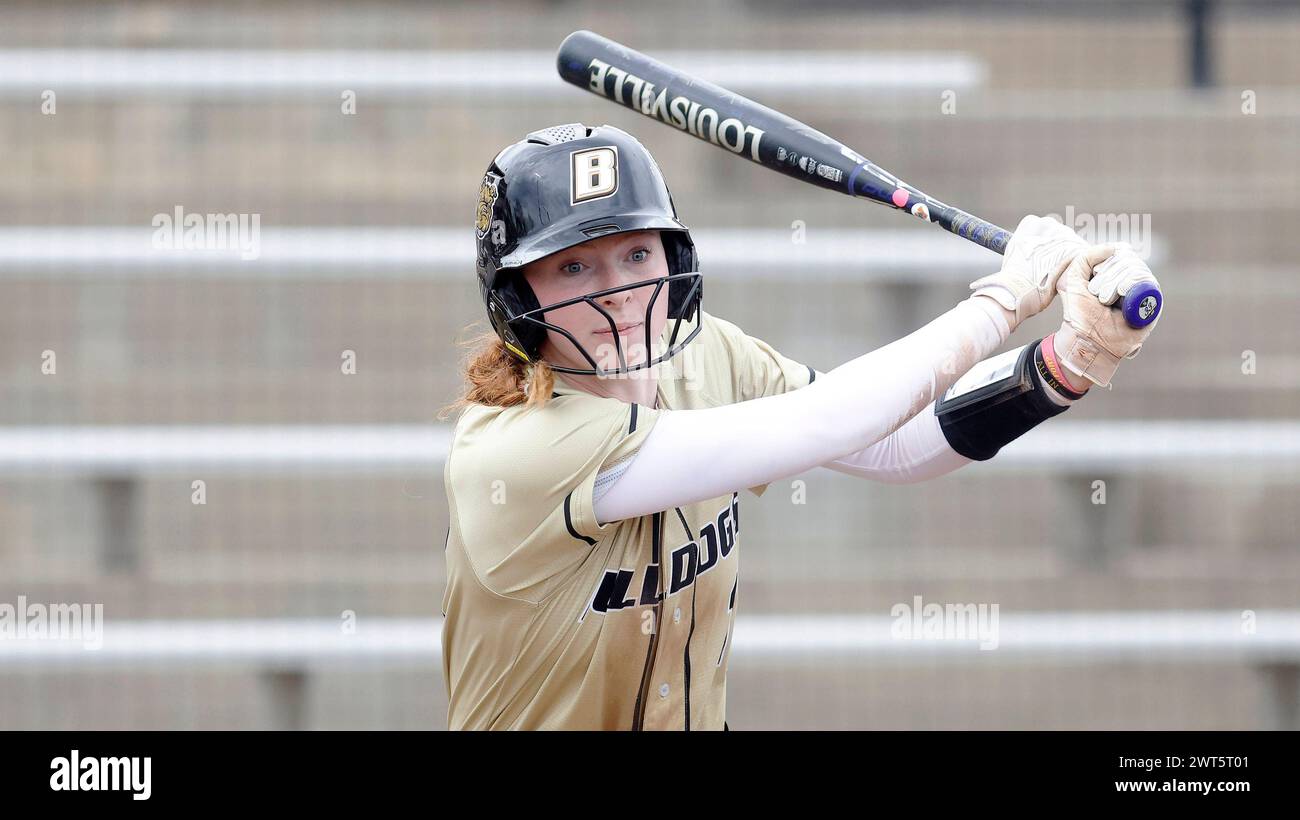 Bryant infielder Hannah Cochran (13) during an NCAA softball game on ...