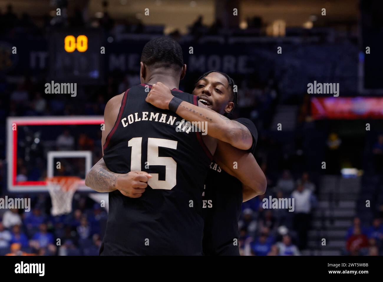 NASHVILLE, TN - MARCH 15: Texas A&M Aggies guard Wade Taylor IV (4 ...