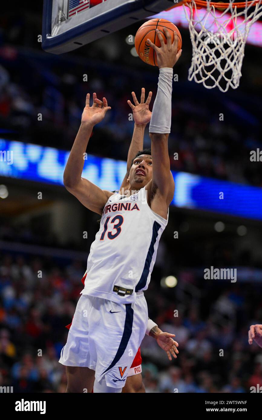 Virginia guard Ryan Dunn (13) goes to the basket against Virginia ...