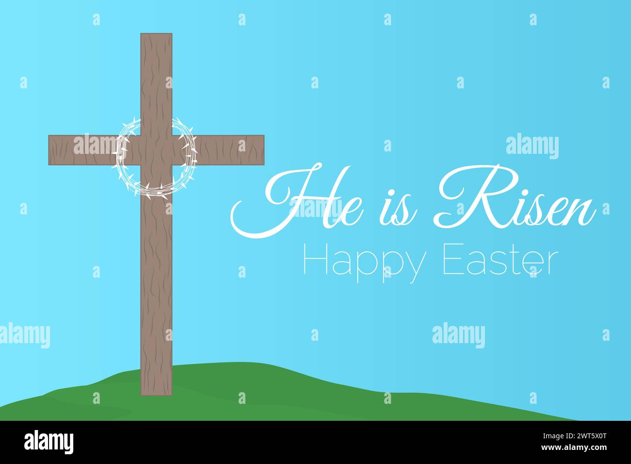 He is risen sky Stock Vector Images - Alamy