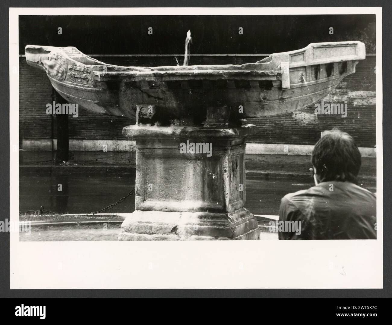 Lazio Roma Rome Fontana della Navicella. Hutzel, Max 1960-1990 View of ...