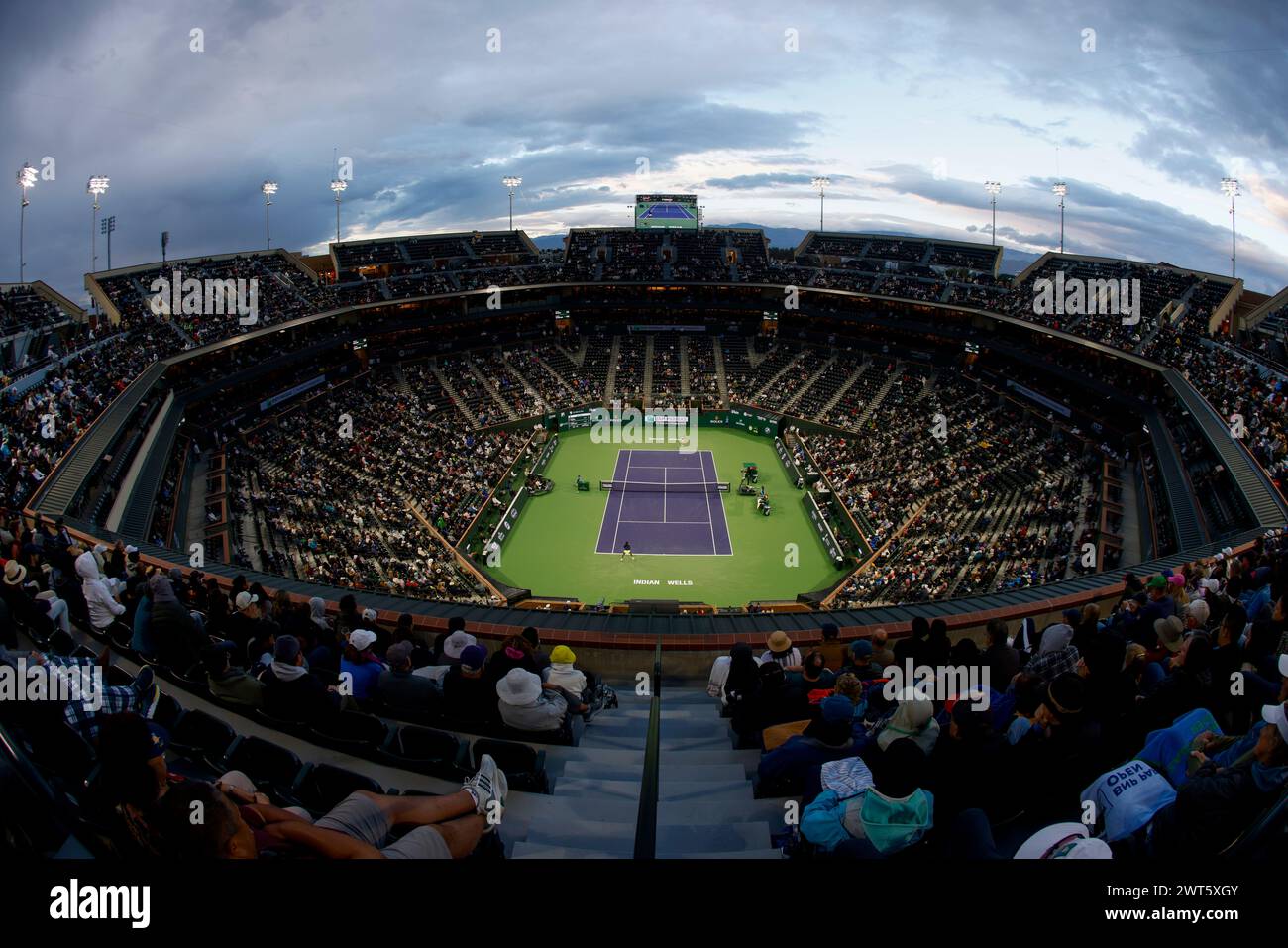 March 15, 2024 General view of Stadium 1 during the Semifinal match ...