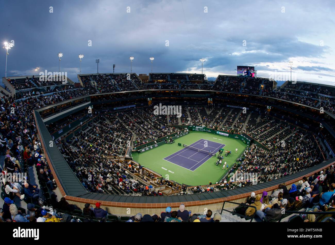 March 15, 2024 General view of Stadium 1 during the Semifinal match ...