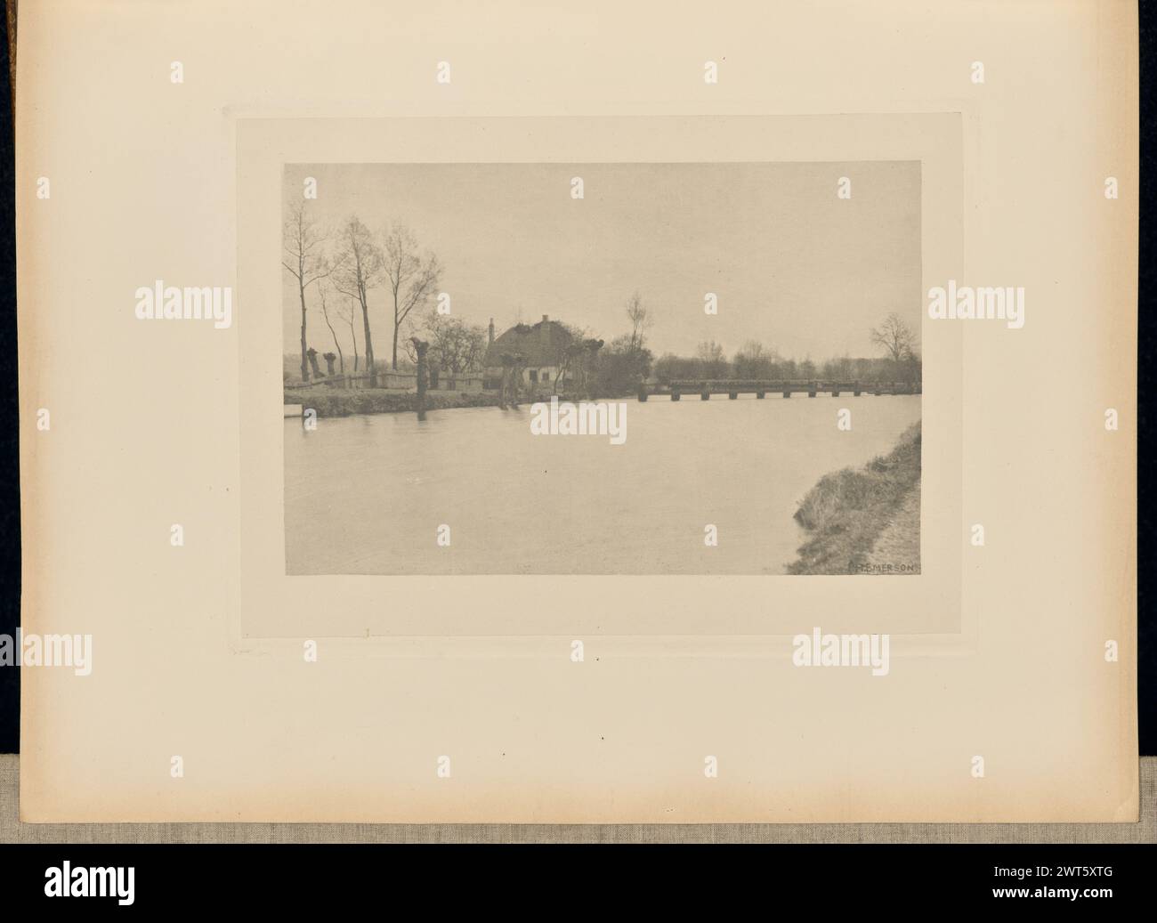 King's Weir, River Lea. Peter Henry Emerson, photographer (British ...