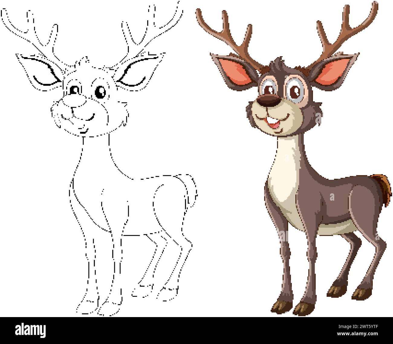 Reindeer side profile hi-res stock photography and images - Alamy