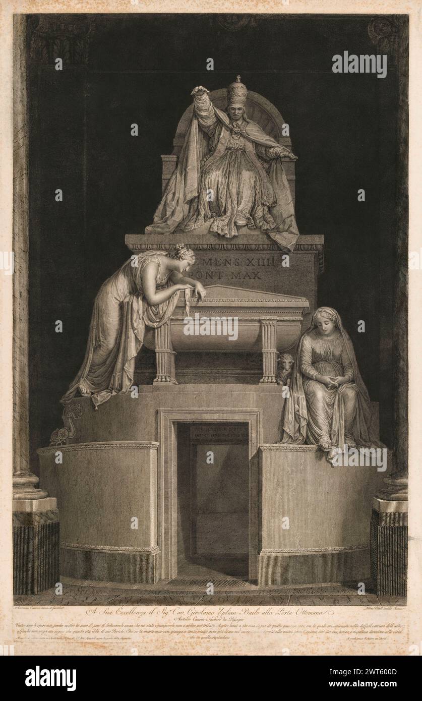 1802 c. , ROMA , ITALY : The Pope CLEMENTE XIV ( CLEMENT , Clemens , 1705 - 1774 ) born Giovanni ...