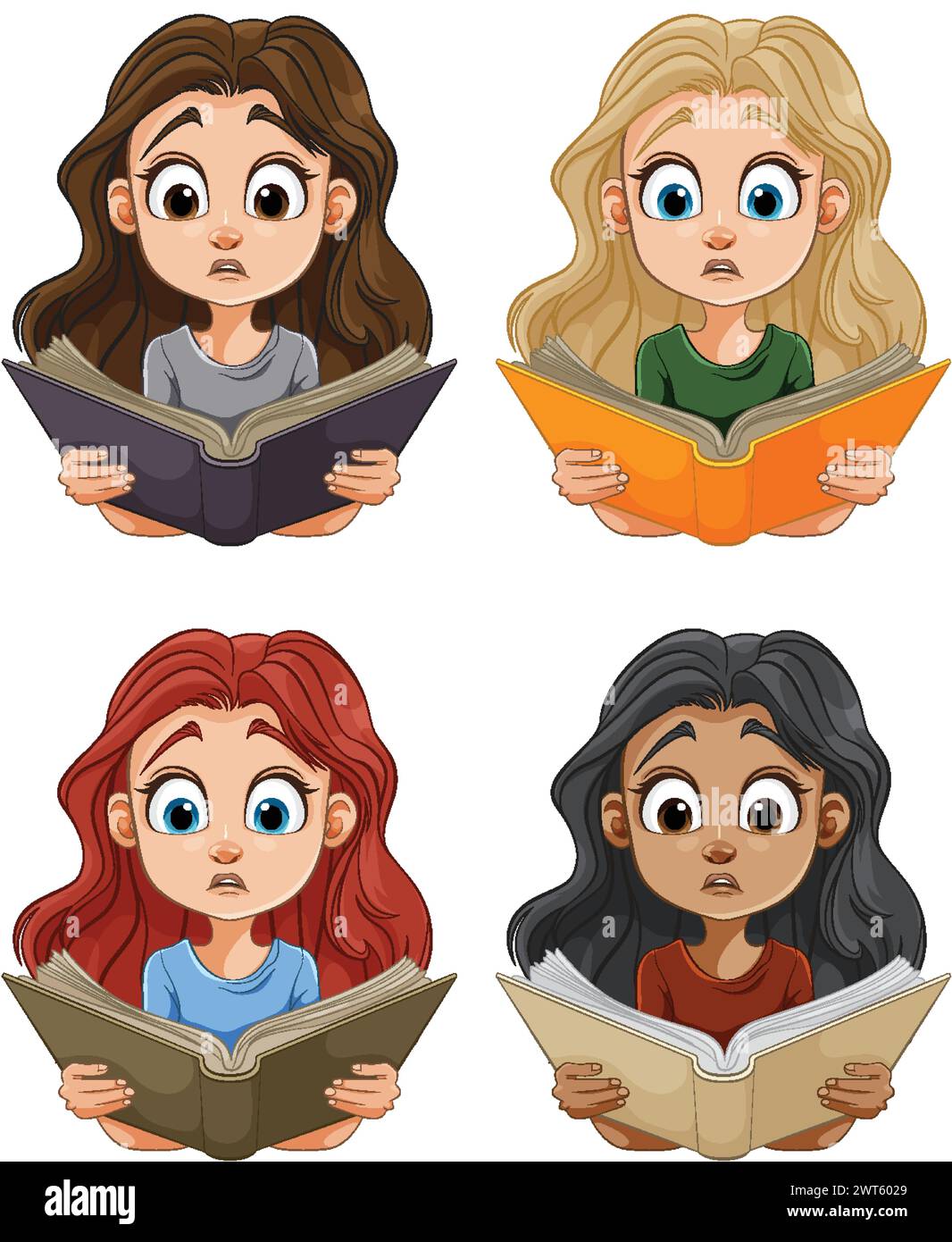 Creative hair colors Stock Vector Images - Alamy