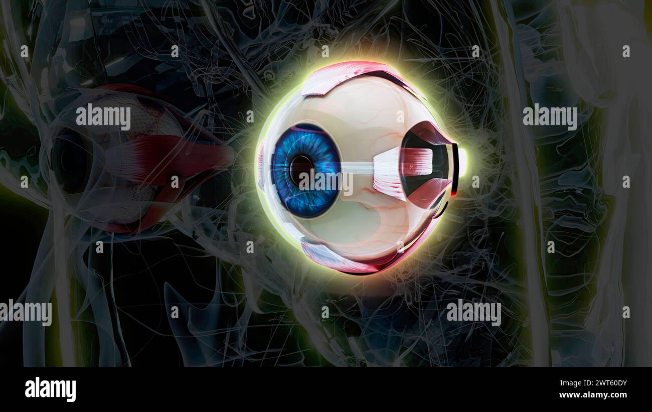 Anatomical eyeball illustration 3d hi-res stock photography and images ...